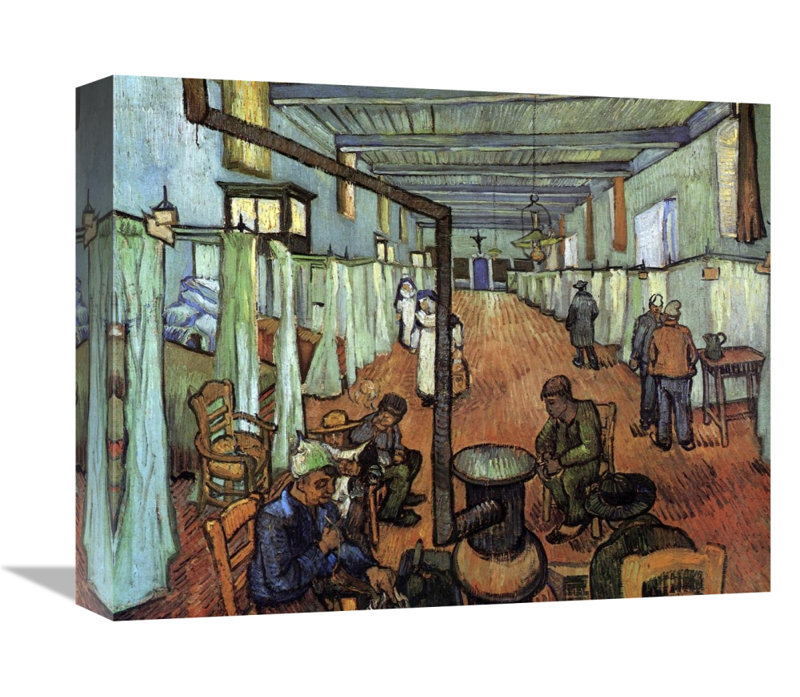 Vault W Artwork 'Ward Hospital Arles' by Vincent Van Gogh Print on Canvas Vault W Artwork 'Ward Hospital Arles' by Vincent Van Gogh Print on Canvas